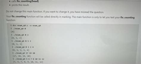 solved you have been given the file exam q4 c containing the