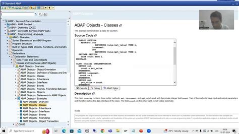 10 Sap Abap Guidance Use Of Abapdocu For Abap Sample Programs Youtube