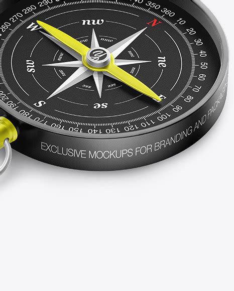 Compass W Keychain Mockup Free Download Images High Quality Png 