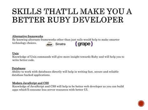Ruby Developers Pptx Programming Languages Computing