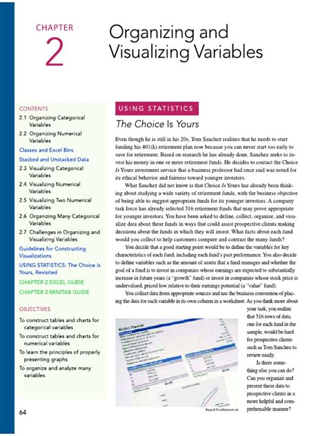 Chapter 2 Organizing And Visualizing Variables Part 1 Pdf
