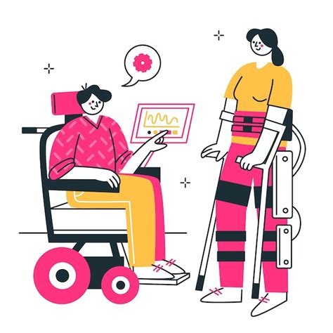 Free Vector Assistive Technology Concept Illustration