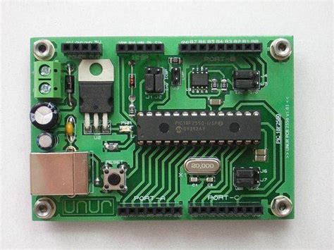 Pic18f2550 Development Board Circut Usb Bootloader Pcb Electronics Projects Circuits