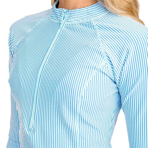 Southern Tide Marina Seersucker Rashguard Country Club Prep