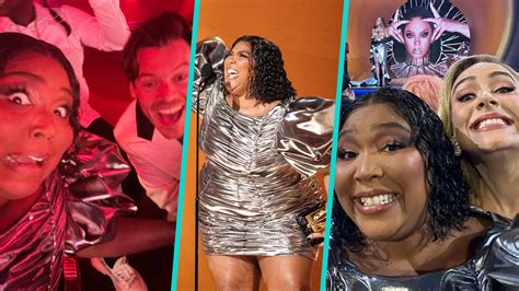 Lizzo Takes Swig Of Flask Before Giving Beyoncé A Shout Out At 2023
