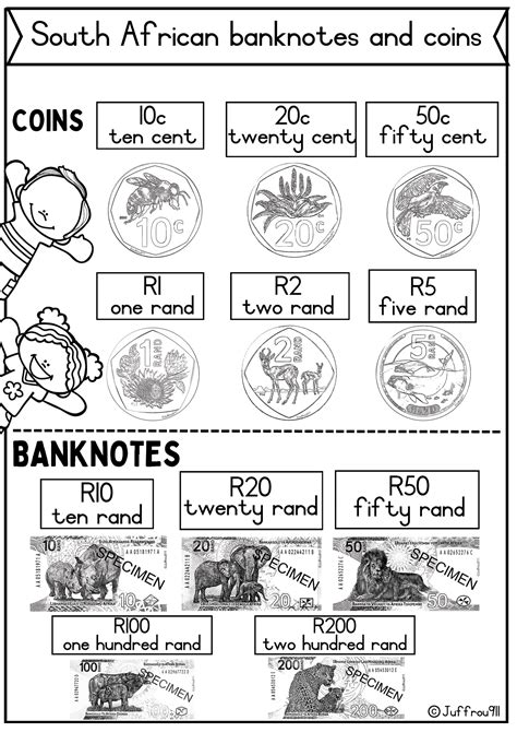 Wealth Worksheets New South African Money Worksheets Juffrou 911