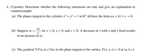 Solved Points Determine Whether The Following Chegg