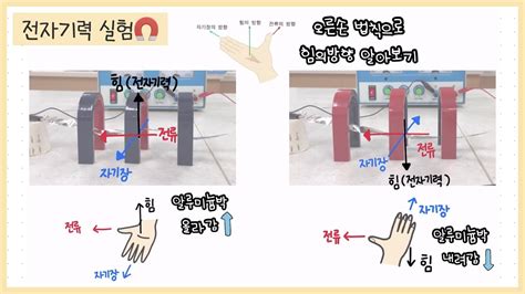 중2 전기와 자기 실험전류와 자기장이 만드는 전자기력 확인하기⚡️🧲 Youtube