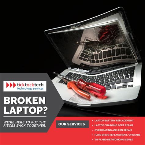 🔍 Laptop In Pieces No Problem At Ticktocktech Were The Masters Of Mending 🛠️ Let Us Handle