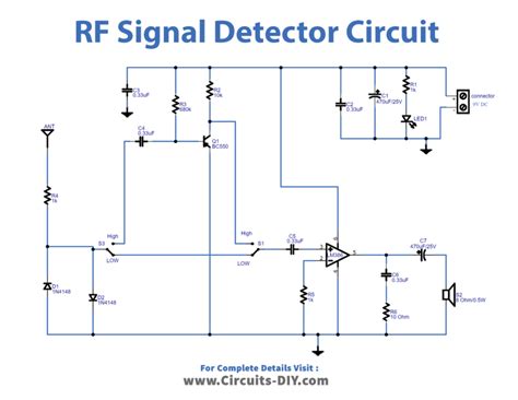 Rf Signal Detector Circuit Using Lm386 In 2024 Detector Circuit