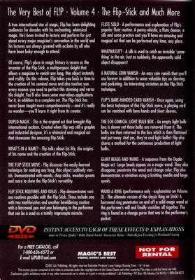 Very Best Of Flip Vol 4 Flip Stick And Much More By L And L Publishing