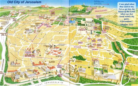 Printable Map Of Jerusalem Old Paper Map Jerusalem