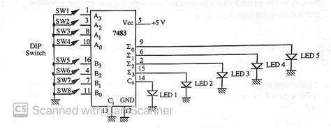 Solved Use The Following 4 Bit Binary Full Adder Chip And