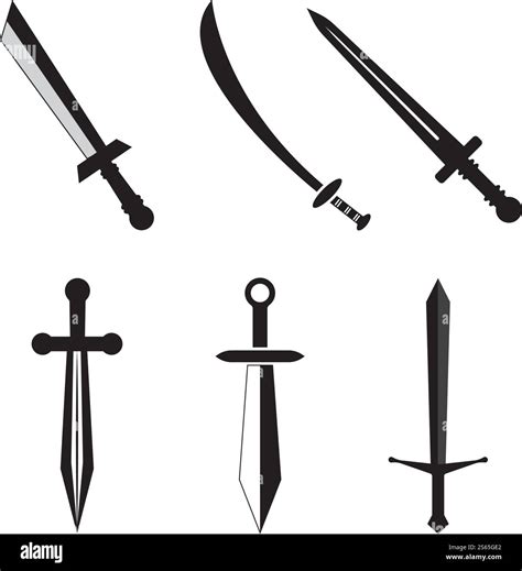 Sword Logo Vector Illustration Template Stock Vector Image And Art Alamy