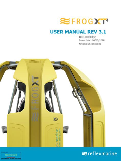 Frog Xt4 User Manual Rev 31 Pdf Crane Machine Sea