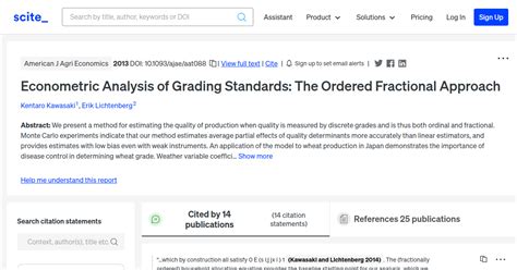 Econometric Analysis Of Grading Standards The Ordered Fractional Approach