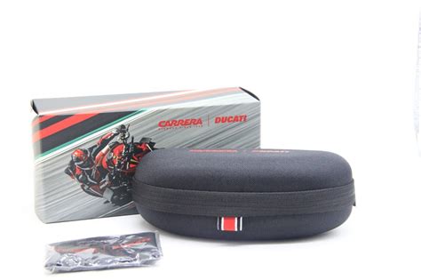 New Carrera Ducati Black Large Zipper Authentic Eyeglasses Sunglasses