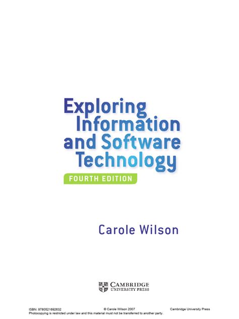 2014 exploring information and software technology fourth edition pdf computer data
