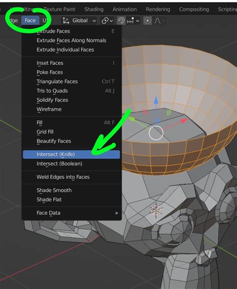 Cut A Part Of Two Mesh Intersection Blender Stack Exchange