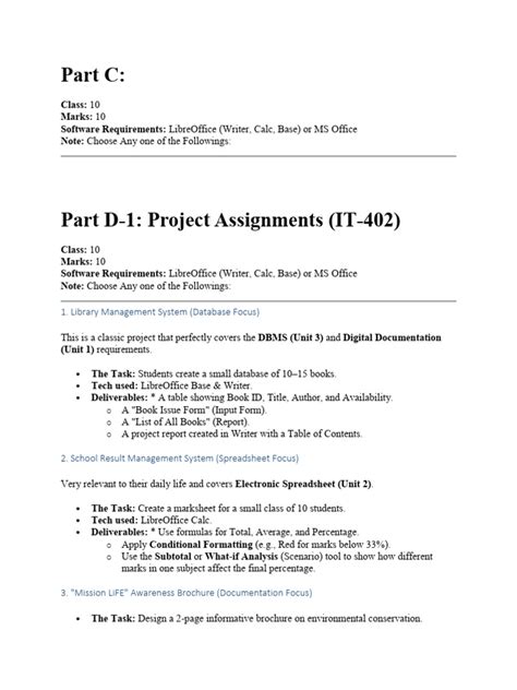 It Practical Assignments Class 10 Pdf Spreadsheet Databases