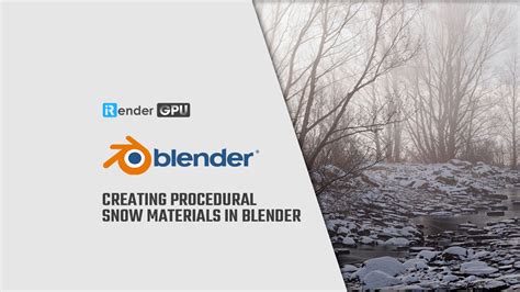 creating procedural snow materials in blender blender render farm