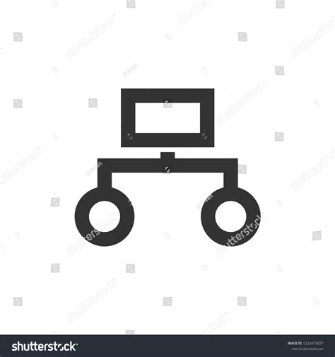 Hierarchy Icon Thick Outline Style Black Stock Vector Royalty Free Shutterstock