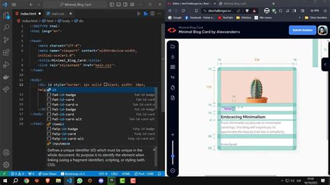 Creando Una Card Utilizando Html Y Css Puro Devchallenges N°01 Youtube
