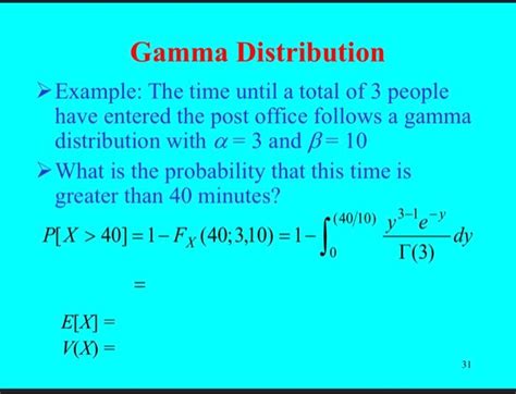 Solved Gamma Distribution Example The Time Until A Total Of