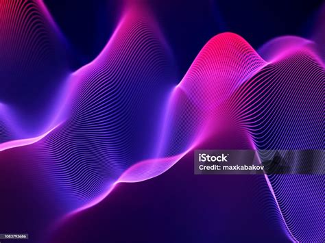 3d 사운드 파도 비주얼 오디오 이퀄라이저입니다 큰 데이터 추상 시각화입니다 음파에 대한 스톡 벡터 아트 및 기타 이미지 음파 벡터 와이어 프레임 모델 Istock