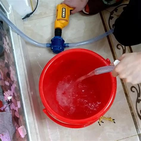 Onnfang 자체 프라이밍 펌프 마이크로 핸드 전기 드릴 모터 워터 가정용 정원용 헤비 듀티 원심 티몬