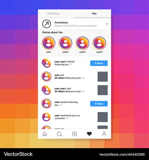 Screen Interface Social Media Design Royalty Free Vector