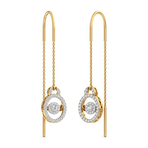 buy eternity cluster circles diamond sui dhaga earrings online india