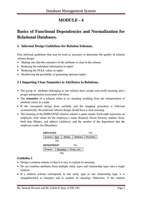 Solution Dbms Module 4 Algorithms Normalization Studypool