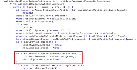 Field Watch Not Registering Correctly When Blurring Without Typing Issue React Hook