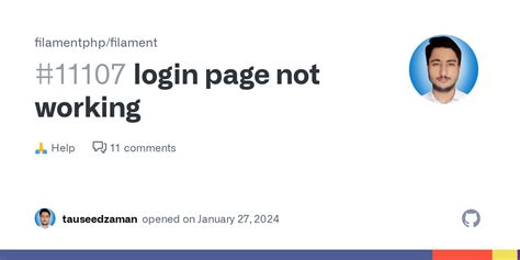 Login Page Not Working · Filamentphp Filament · Discussion 11107 · Github