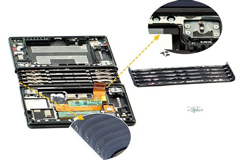 E拆解：关于柔派折叠手机折叠铰链的秘密—26 1 的组件由中国提供 百科ta说