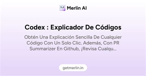 Explicaciones De Código Simplificadas Y Resumidor De Relaciones Públicas Para Github