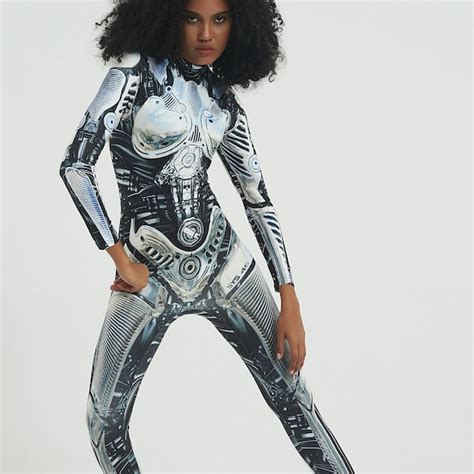 Futuristic Costume Cyborg Women Etsy