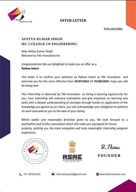 Aditya Kumar Singh On Linkedin Internship