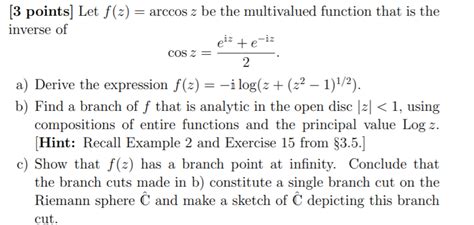 Find A Branch Of Each Of The Following