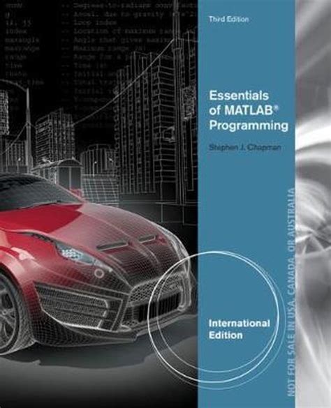 Essentials Of Matlab R Programming International Edition