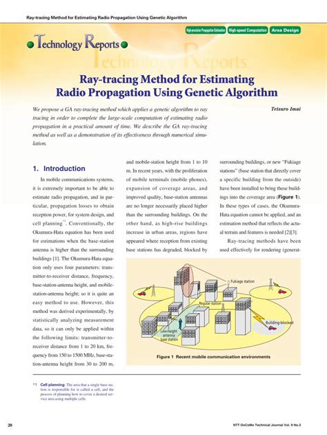 PDF Ray Tracing Method For Estimating Radio Propagation Using