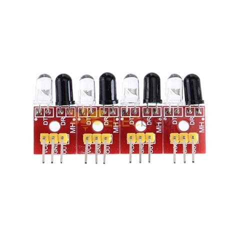 Pcs CH Channel Infrared Tracing Module Patrol Four Way Sensor For Car Robot Obstacle Avoidance