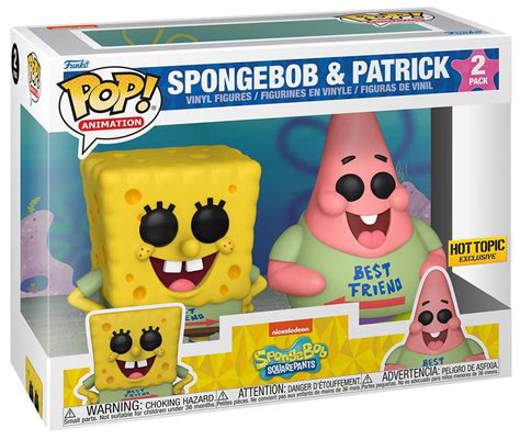 Figurine Pop Bob L Eponge Pas Cher Bob L Ponge Patrick Meilleurs Amis Pack