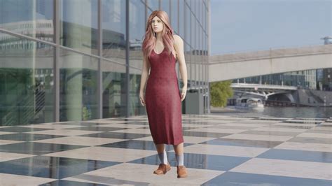 Female Rigged And 3d Animated Character Free 3d Model Animated Rigged Cgtrader