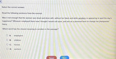 Solved Select The Correct Answer Read The Following Sentence From The Excerpt Was It Not