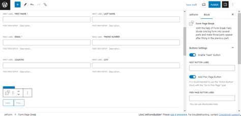 Prev Page Field Overview JetFormBuilder Crocoblock