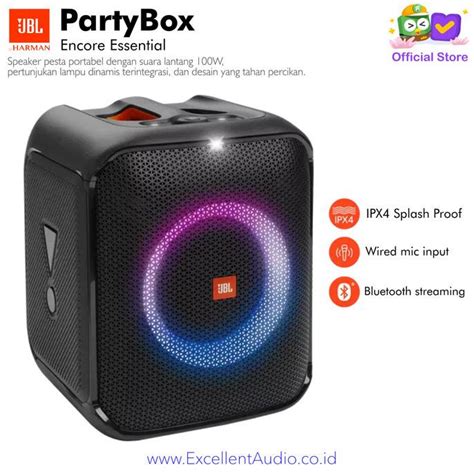 Jual Jbl Partybox Encore Essential Bluetooth W Sound Portable Speaker Shopee Indonesia
