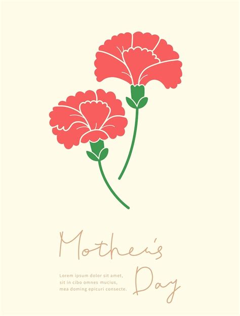 카네이션 일러스트 이미지 Freepik에서 무료 다운로드