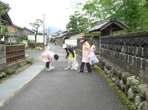 南越前町のまちお店 まちをきれいに 美化活動 商工会女性部さん